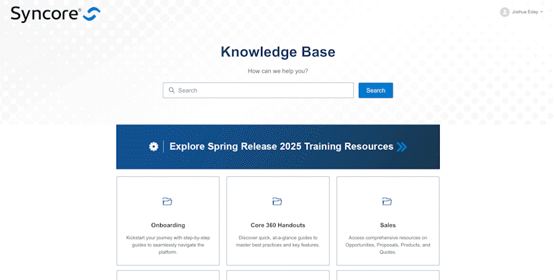 Syncore Spring Release